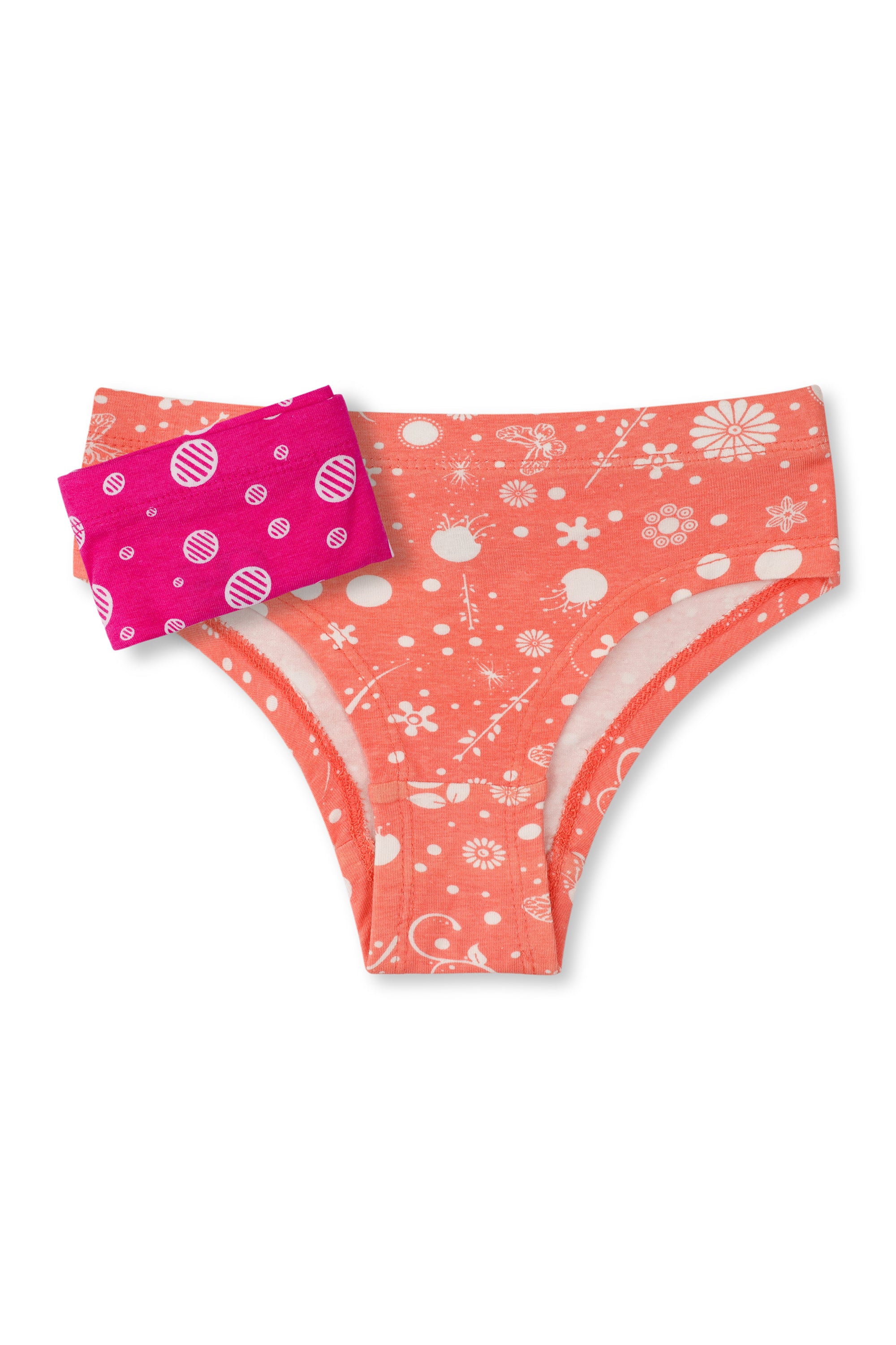 Girls Briefs With Elastic Band , Assorted (2-Pack Set) – Rollover Kids ...