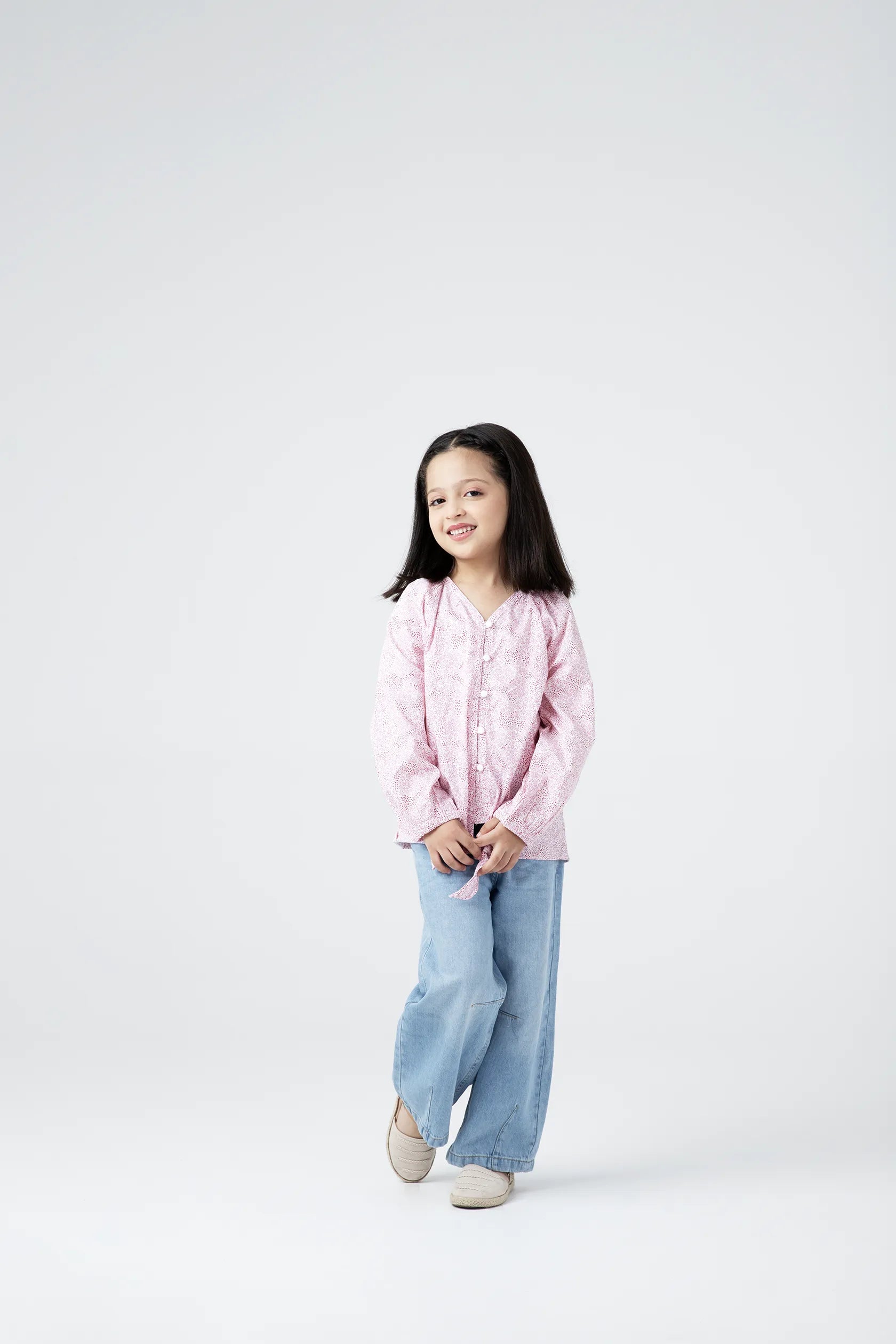 Floral Printed Knot Top – Rollover Kids Company