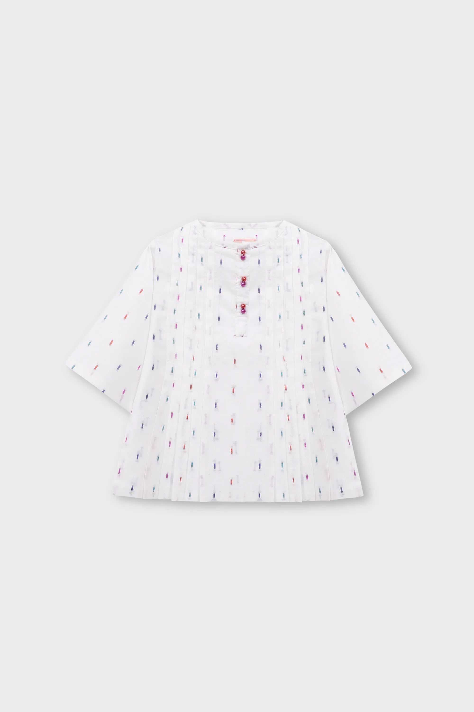 White Cotton Flared Top – Rollover Kids Company